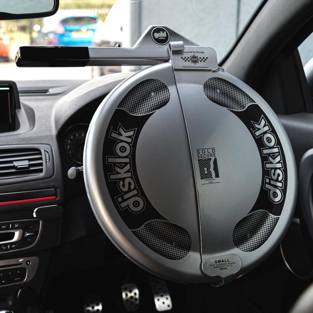 Disklok Steering Wheel Lock Gold Edition + Free Safety Hammer (Disklok ...