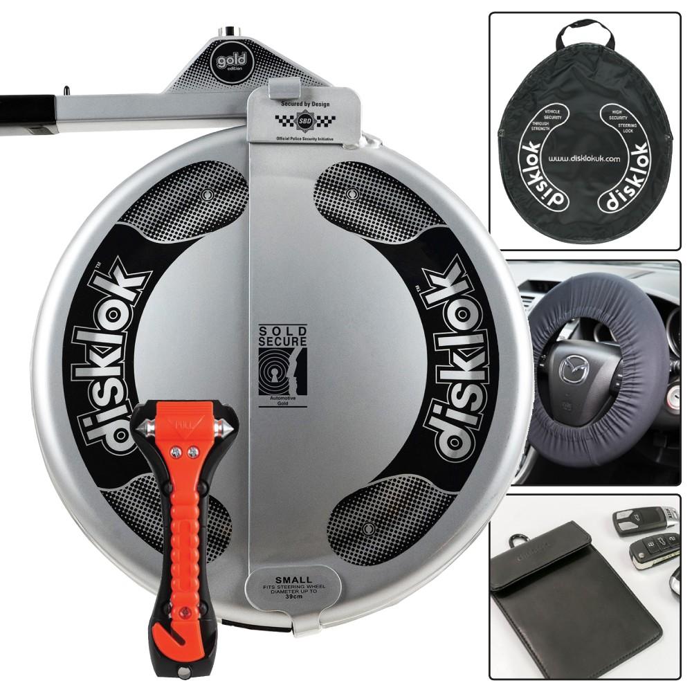 Disklok with Cover, Case and Wallet Bundle + Free Safety Hammer ...